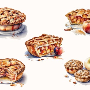 Apple Pie Clipart, Food Clipart Bundle, Cute Small Cake Clipart ...