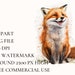 Watercolor Cute Fox Clipart Woodland Animal Clipart Bundle - Etsy