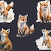 Watercolor Cute Fox Clipart Woodland Animal Clipart Bundle - Etsy