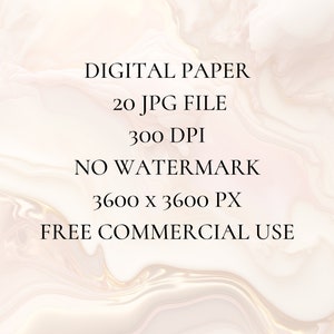 Pink and Rose Gold Marble Digital Paper, Resin Texture Instant Download ...