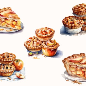 Apple Pie Clipart, Food Clipart Bundle, Cute Small Cake Clipart ...