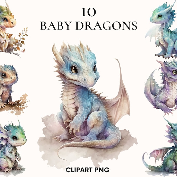Dragon Clipart - Etsy