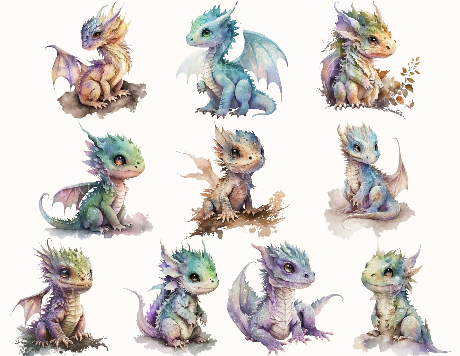 Dragon Clipart, Fairy Tale Clipart, Baby Dragon Png, Dragon in Egg ...