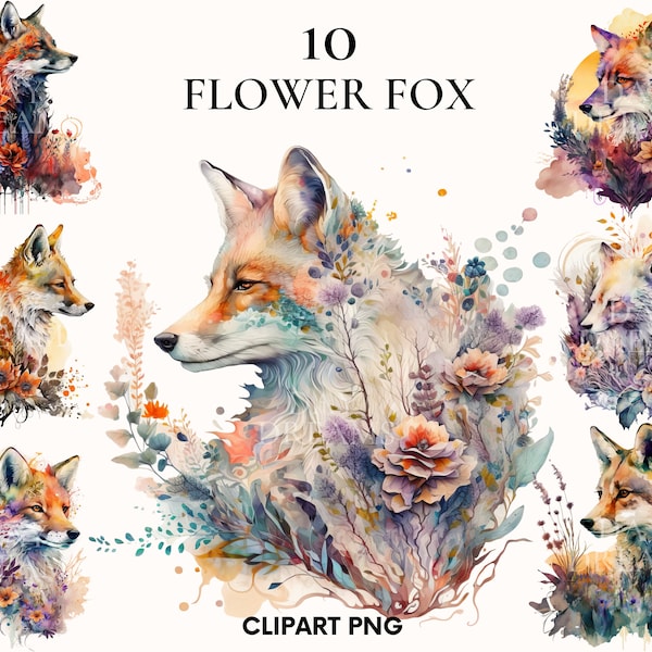 Fox Clipart - Etsy