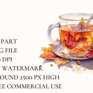 Watercolor Tea Cup Clipart, Tea Party Clipart Bundle, Cute Japanese Tea ...