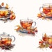 Watercolor Tea Cup Clipart Tea Party Clipart Bundle Cute - Etsy