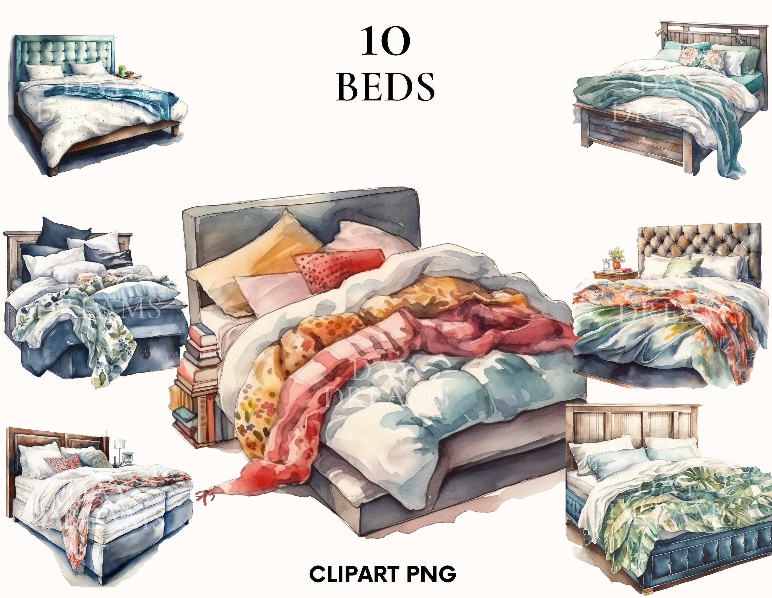Blanket On Bed Clipart