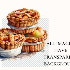 Apple Pie Clipart, Food Clipart Bundle, Cute Small Cake Clipart ...