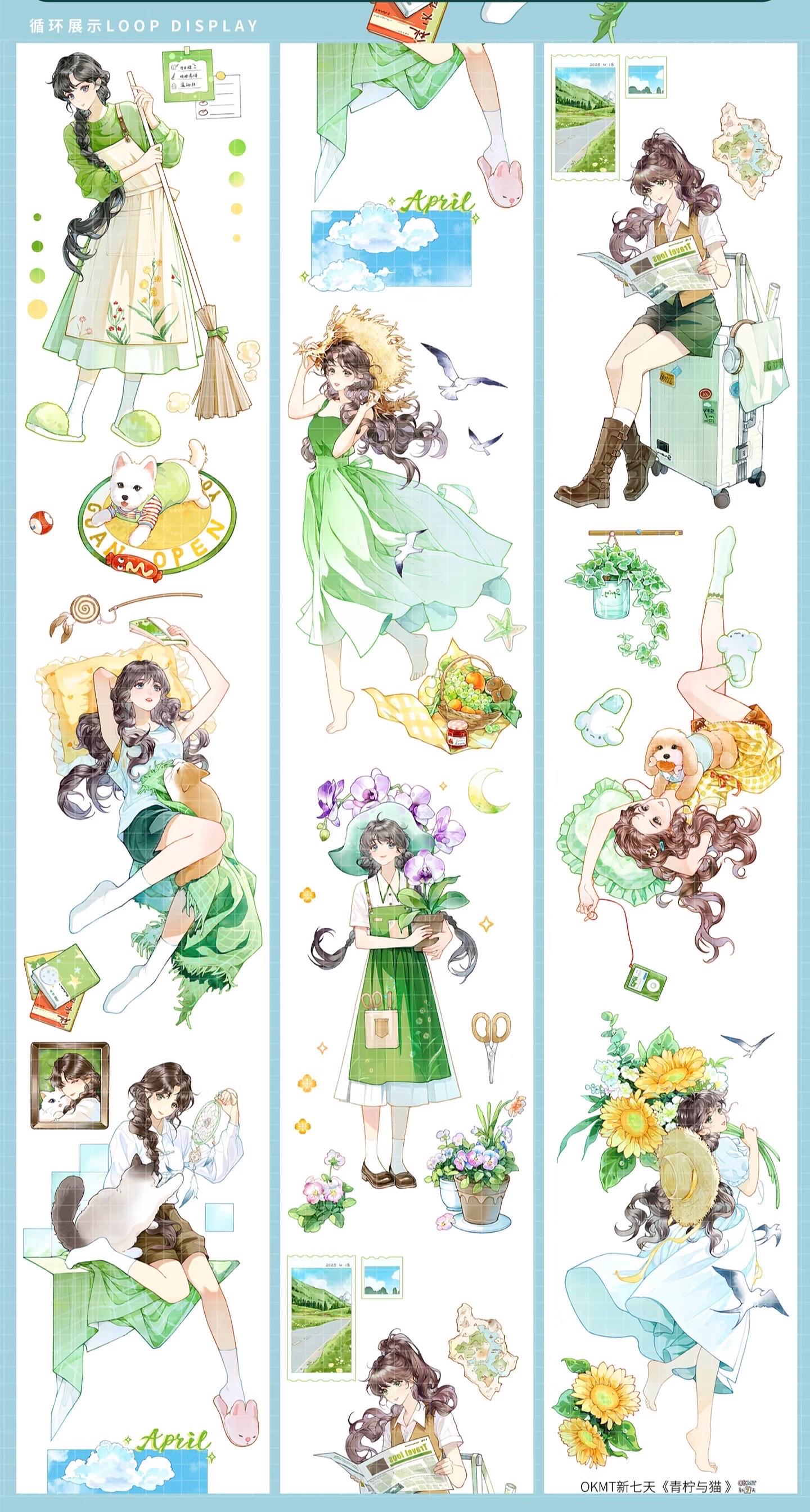 Beautiful Girls Characters PET Tape - 100cm Loops - Etsy