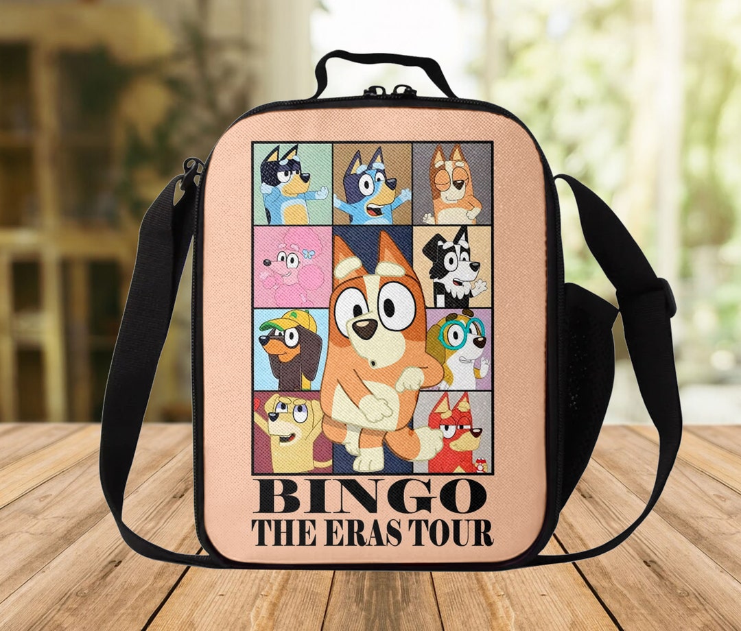 Bluey Family Personalized Lunch Bag, Bluey and Bingo Custom Lunch Box ...