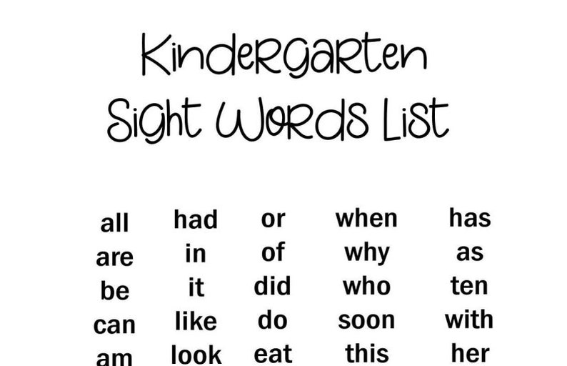 Let's Learn Our Sight Word Flashcards - Etsy