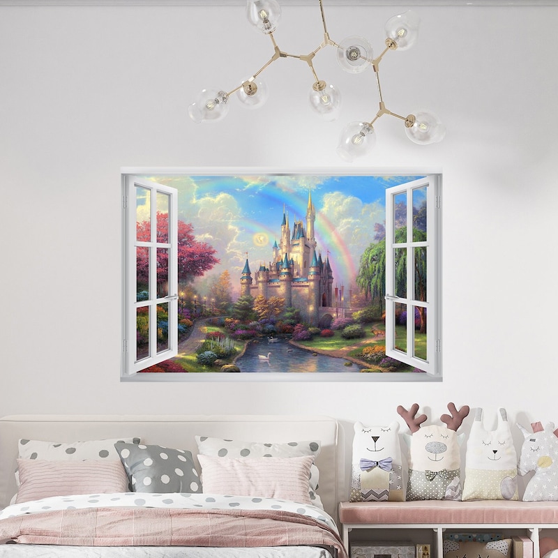 3d Window Wall Decal - Etsy