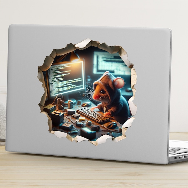 Mouse Hole Wall Decal - Etsy