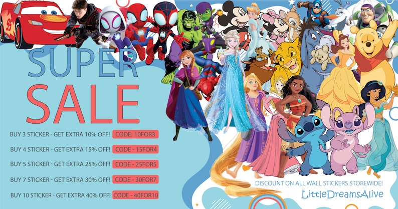 Superhero Children's Popular Characters Room Decorations Removable ...