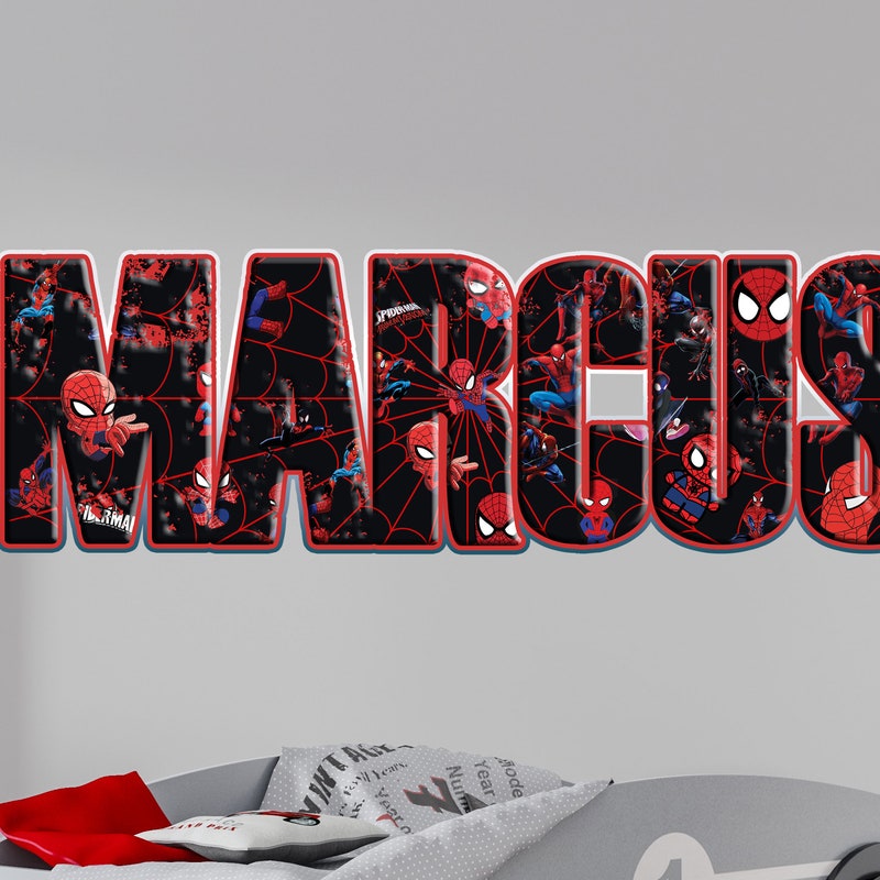 Spiderman Wall Decal - Etsy
