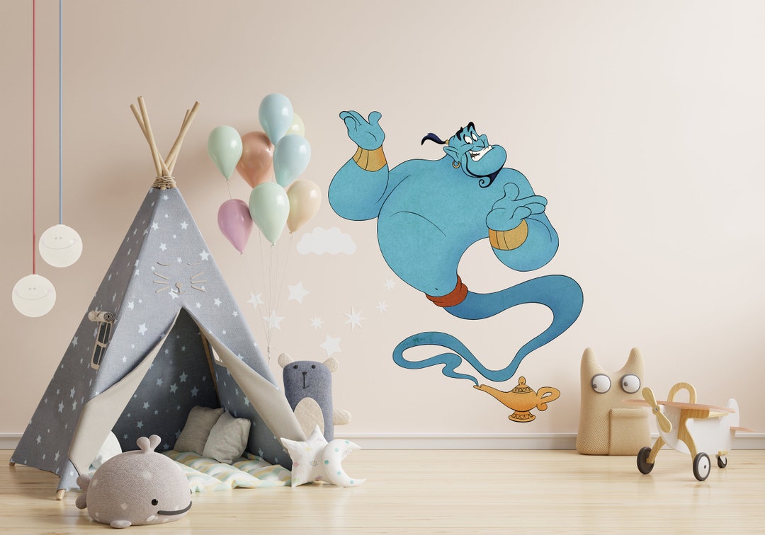 Genie Aladdin Wall Sticker Room Decorations Removable Vinyl Decal Home ...