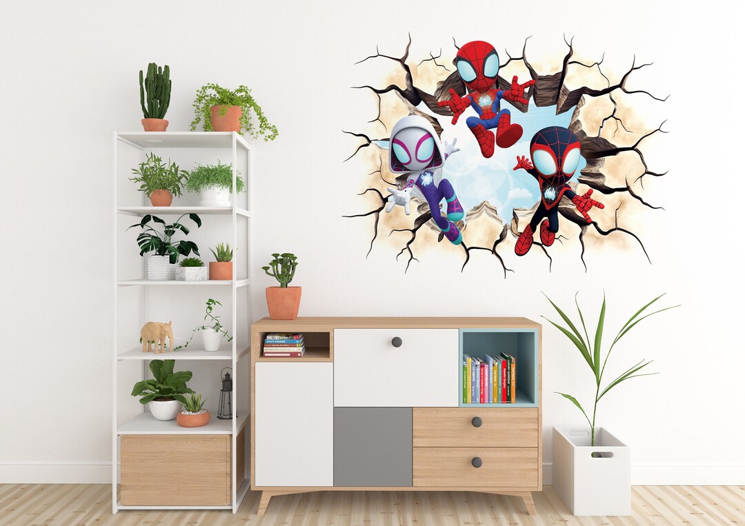 Spidey Superhero Children's Popular Characters Room Decorations ...