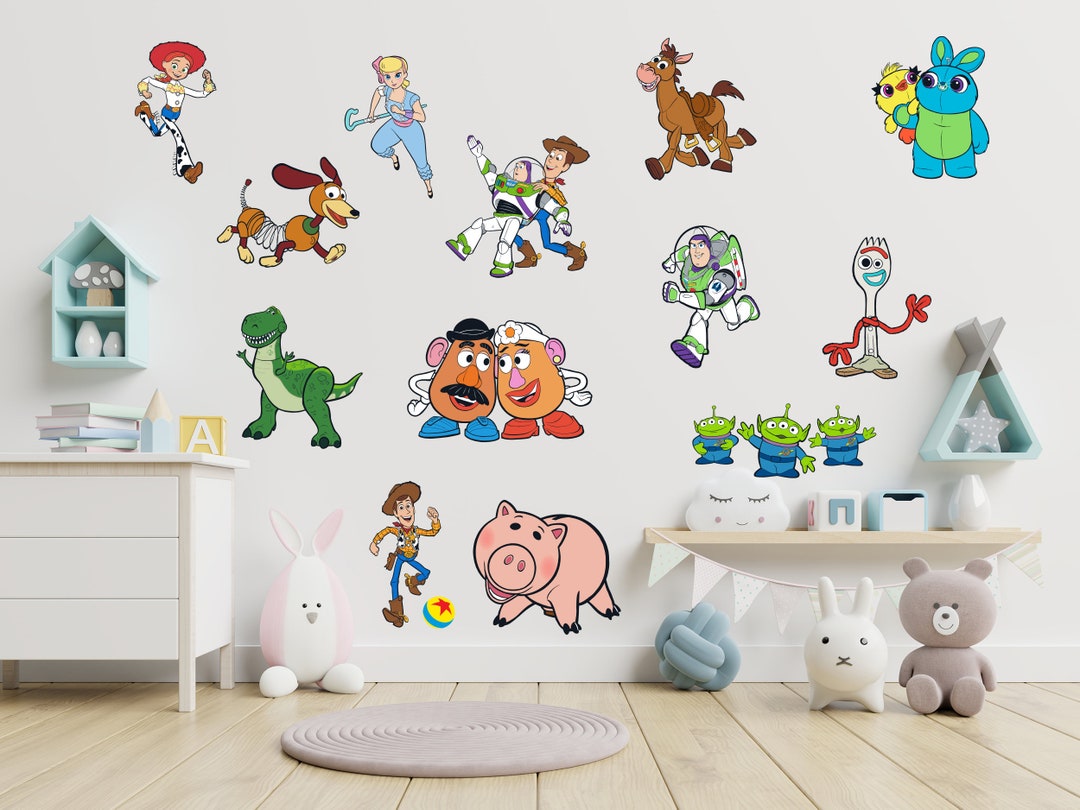Children's Popular Characters Room Decorations Removable Wall Stickers ...