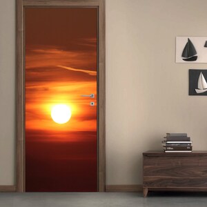Sunset Door Wallpaper Decal Removable Sticker Personalized Name D95 - Etsy