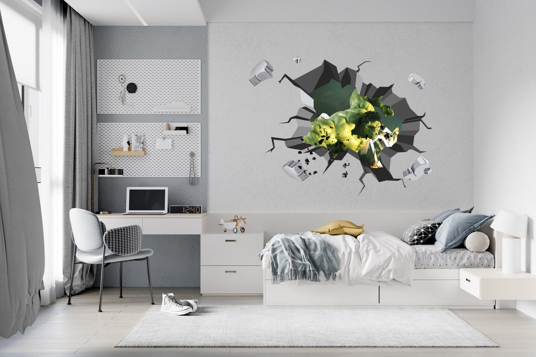 Superhero Children's Popular Characters Room Decorations Removable Wall ...