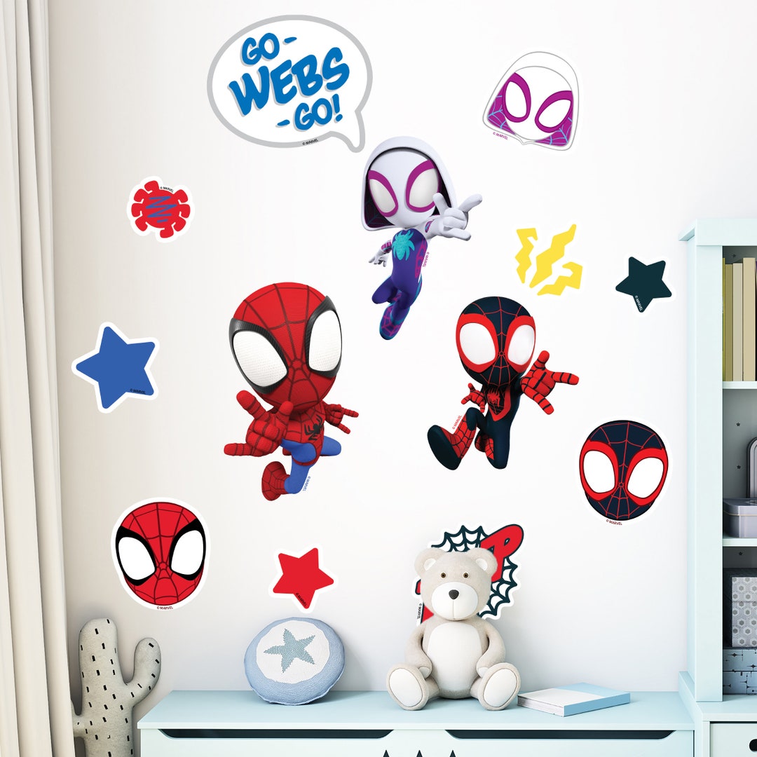 Superhero Children's Characters Room Decorations Removable ...