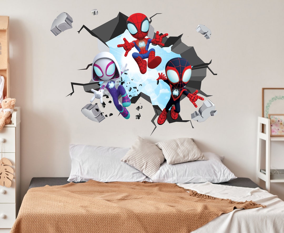 Spidey Superhero Children's Popular Characters Room Decorations ...