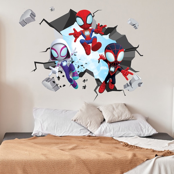 Spidey Wall Stickers - Etsy