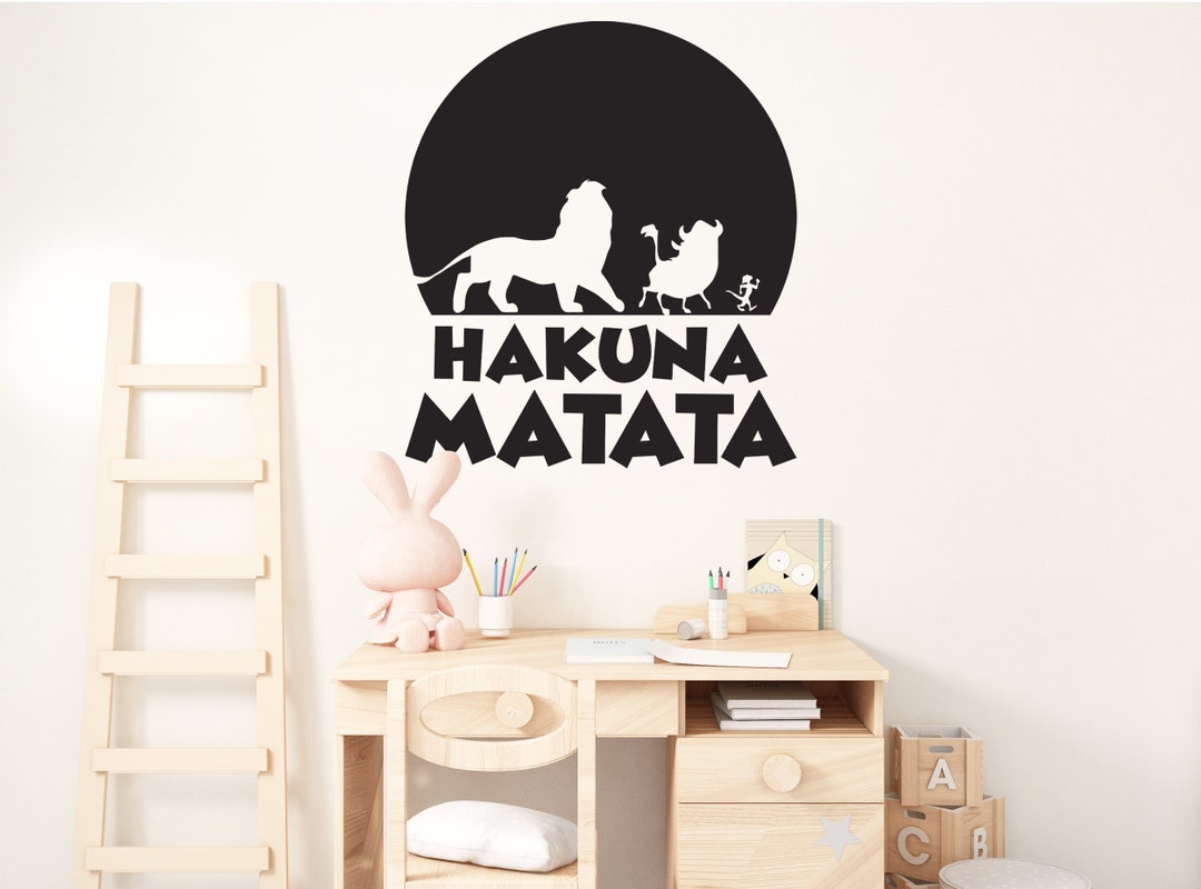Lion King Hakuna Matata Children's Room Decorations Removable Wall ...