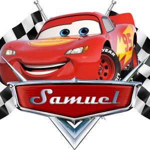 Cars Movie Personalized Wall Sticker Kids Popular Characters Room ...