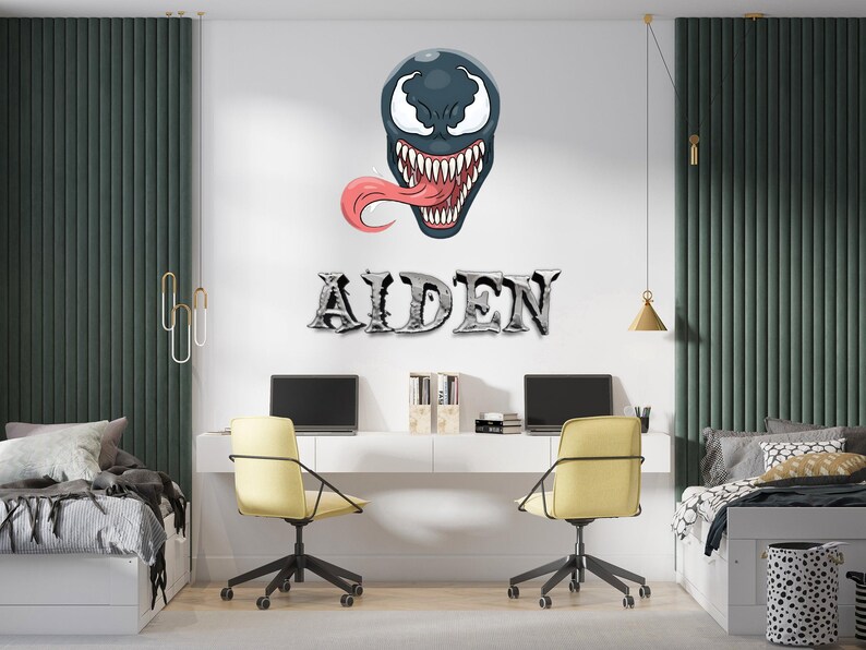 Kids Popular Characters Personalized Name Removable Wall Stickers Decal ...