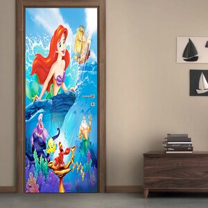 Princess Door Wallpaper Decal Kids Girls Room Wall/door Art Decor D116 ...