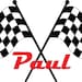 Racing Wall Decal Sticker Kids Room Art Race Car Checkered Flags OR45 ...