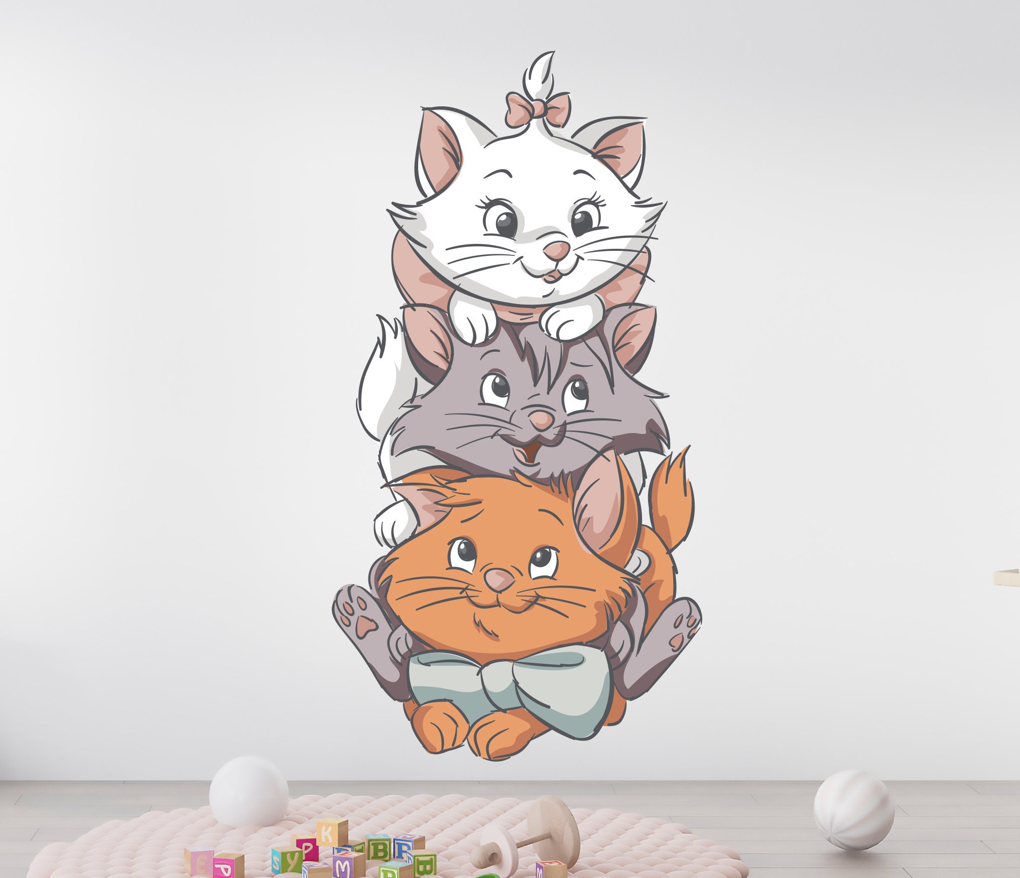 Children's Popular Characters Room Decorations Removable Repositionable ...