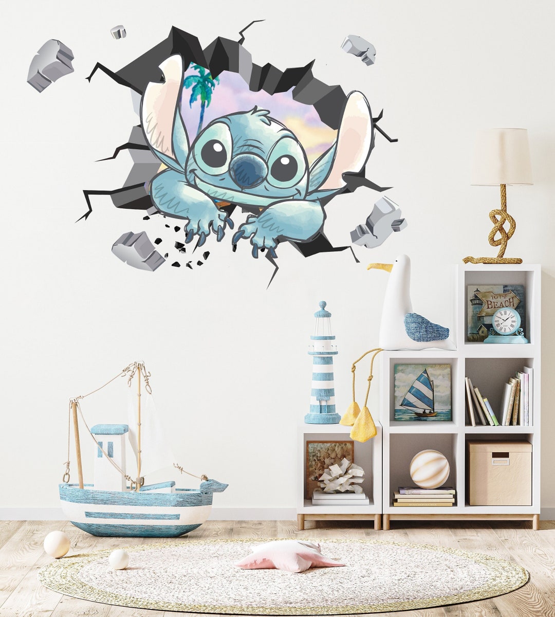 Stitch Popular Characters Room Decorations Removable Vinyl Wall ...