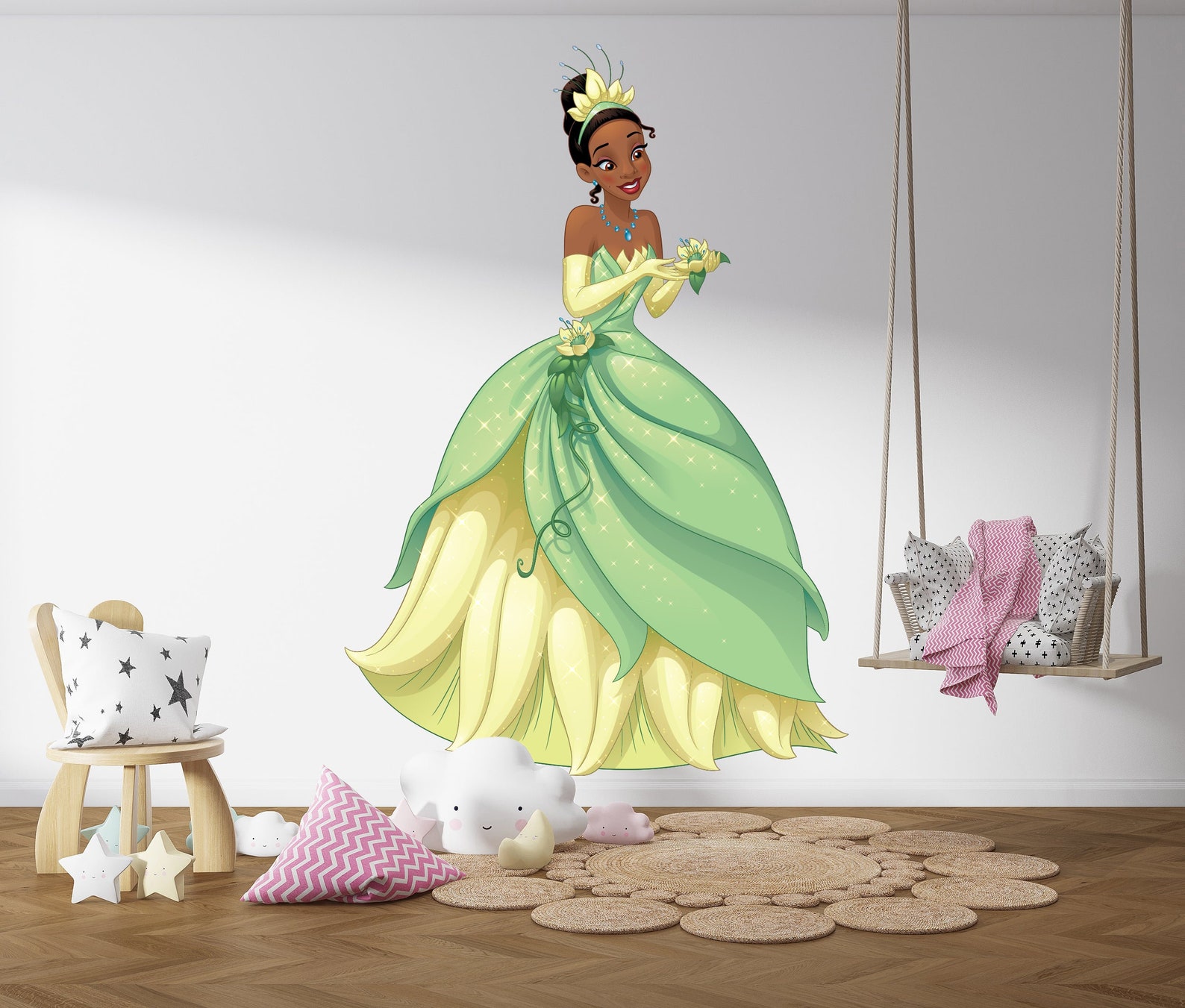 Tiana Disney Princess Wall Decal Wall Sticker Kids Room Wall Art - Etsy