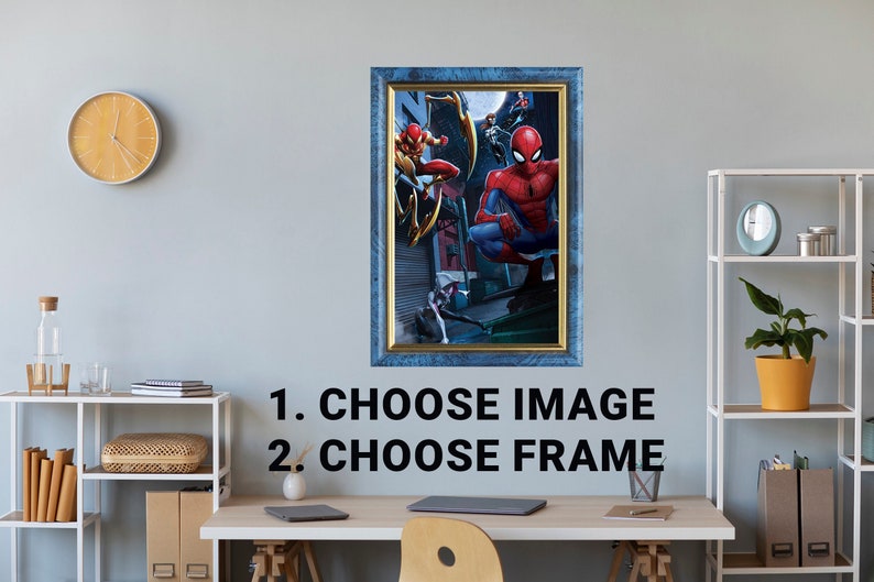 Spiderman Superhero Frame Style Wall Sticker Removable Decal Vinyl ...