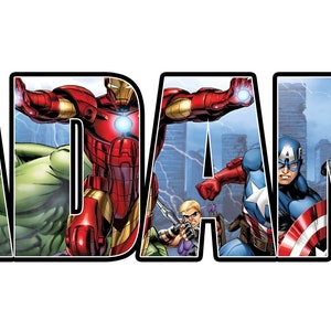 Personalized Superhero Wall Stickers Custom Name Children's Popular ...