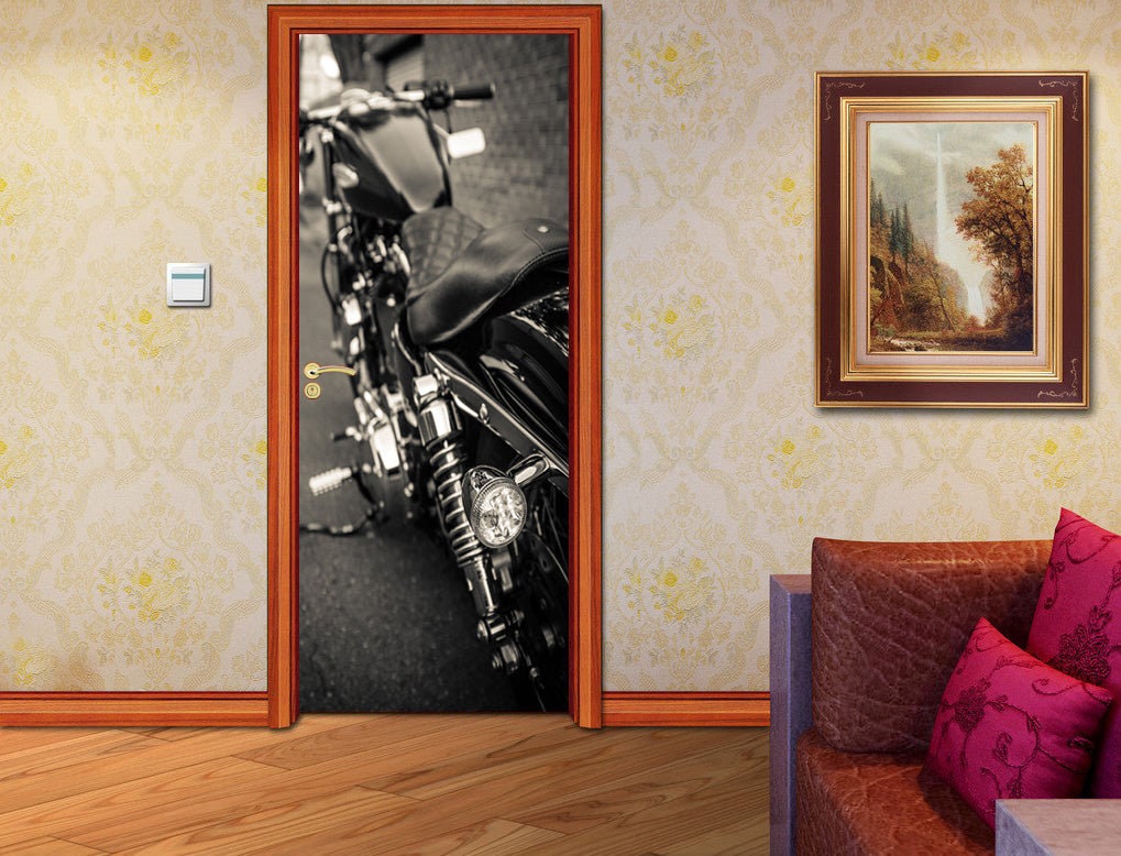 Motorcycle Door Wallpaper Decal Removable Sticker Personalized Name ...