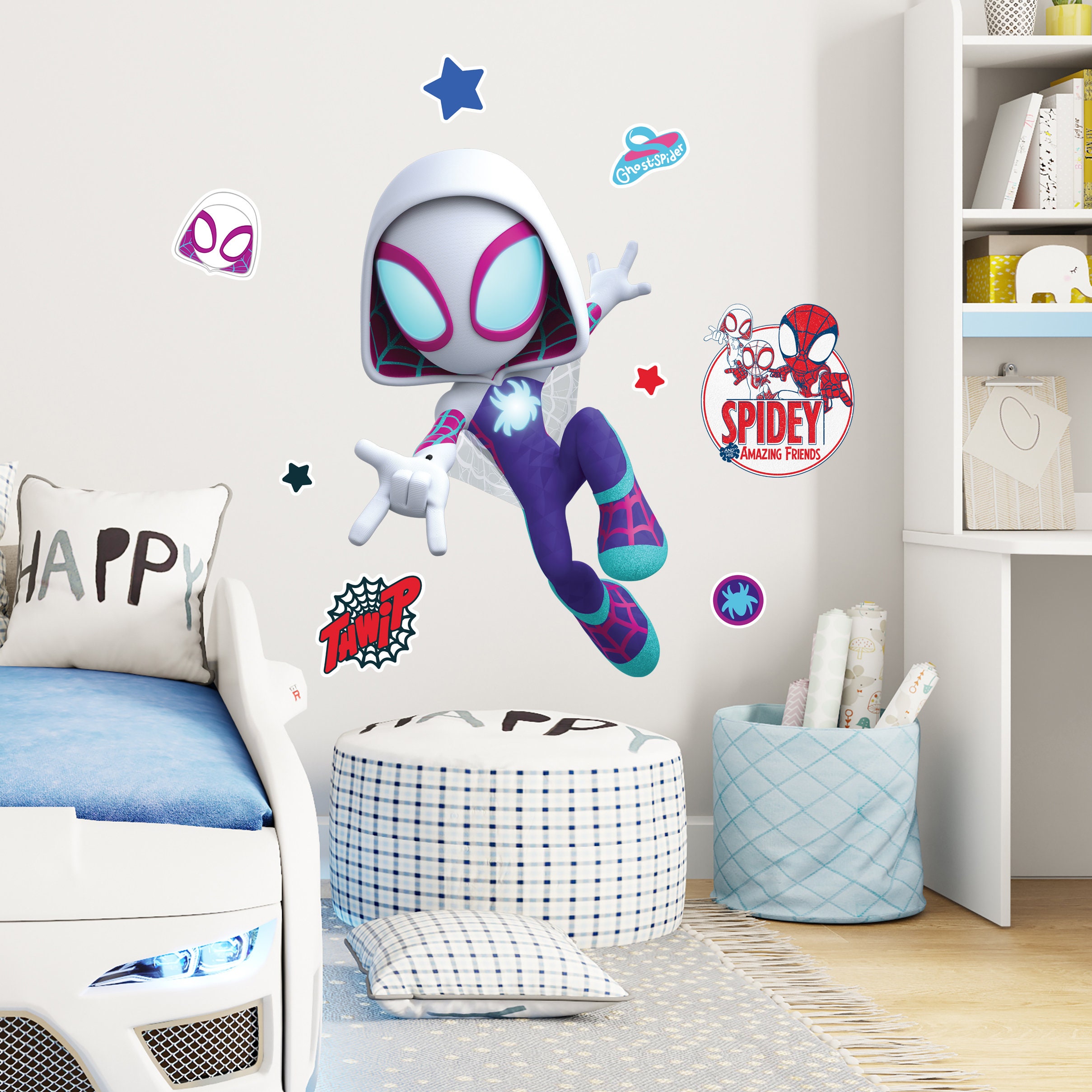 Superhero Children's Popular Characters Room Decorations Removable ...