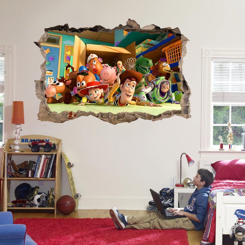 Kids Popular Characters Room Decorations Removable Wall Stickers Decal ...