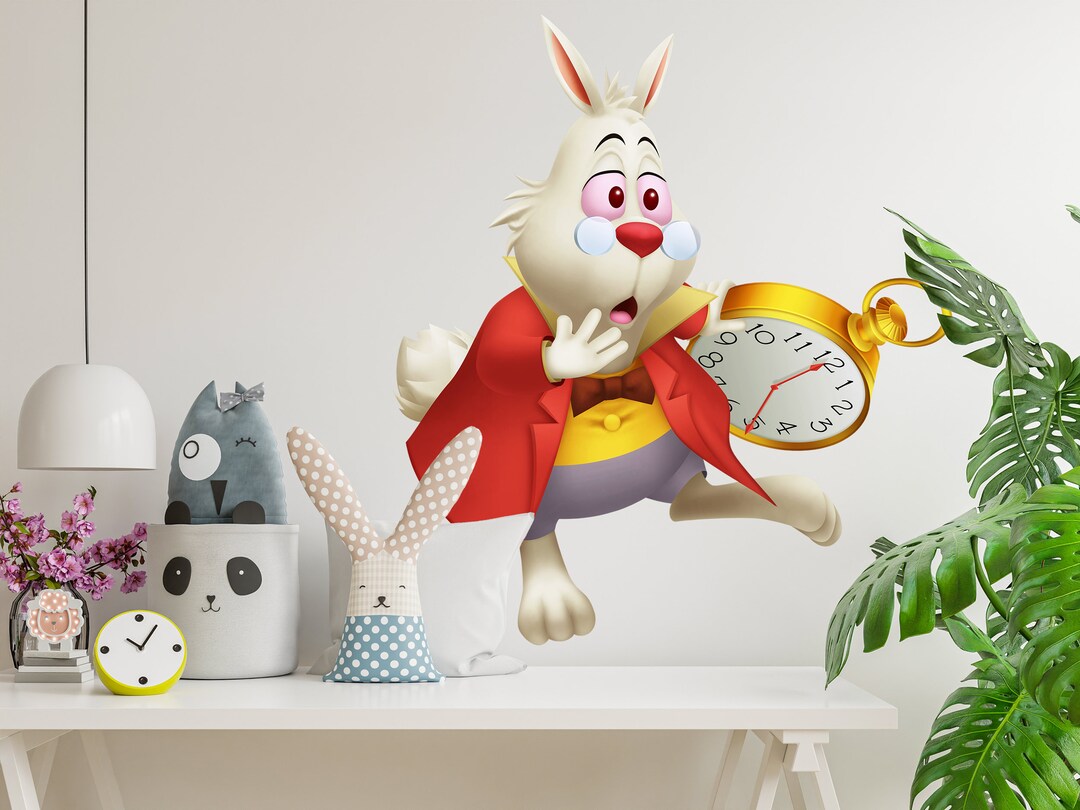 White Rabbit Children's Popular Characters Room Decorations Removable ...