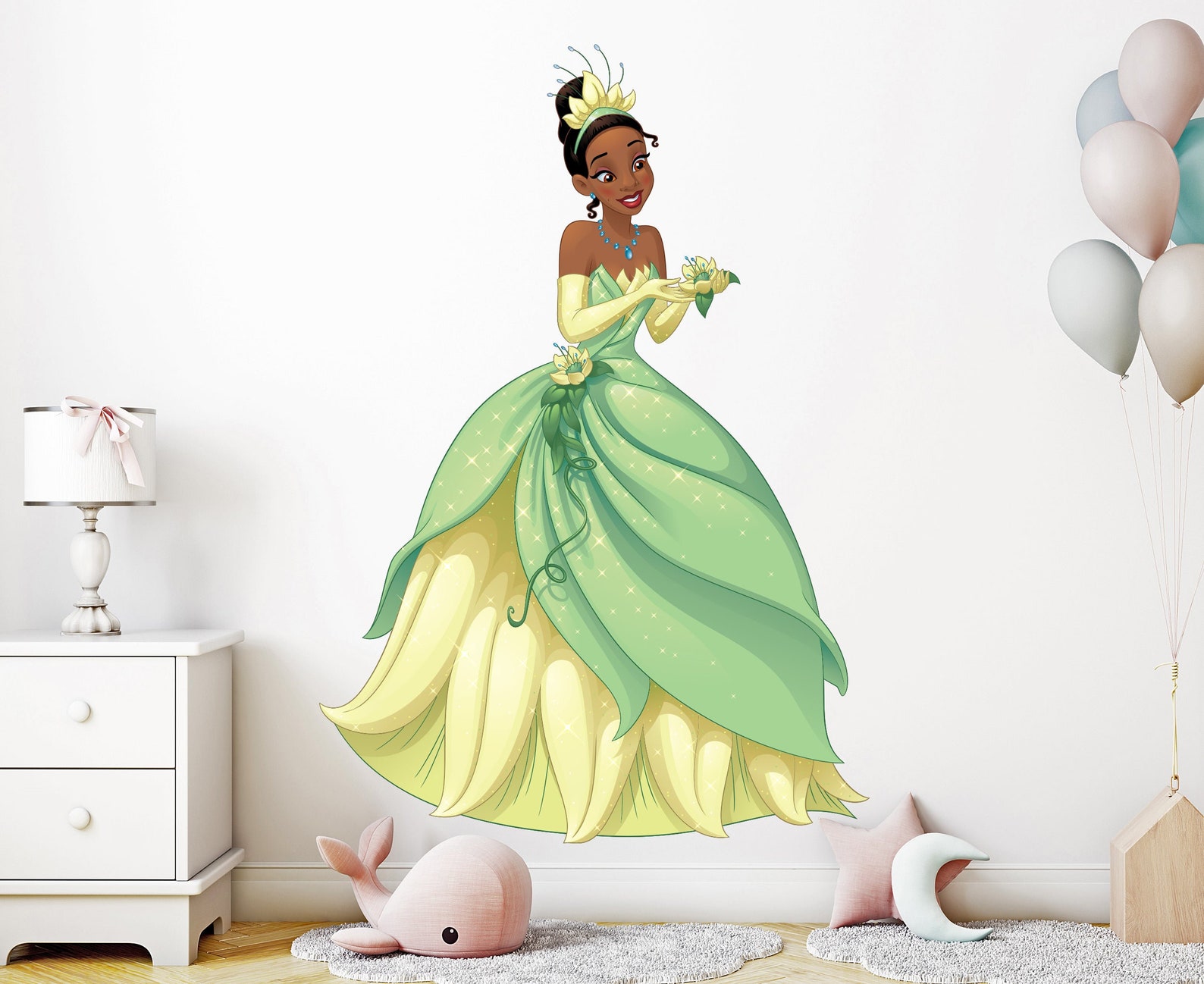 Tiana Disney Princess Wall Decal Wall Sticker Kids Room Wall Art - Etsy