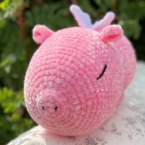 Flying Pig CROCHET PATTERN, Amigurumi Pink Capybara Plushie, Hamster ...