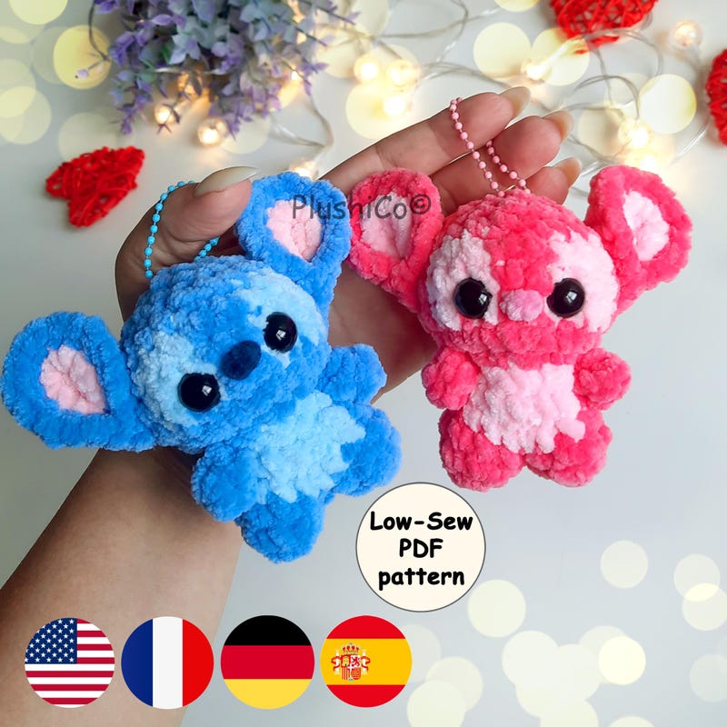 Keychain Plush Alien - Etsy