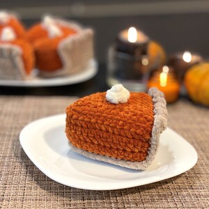 Pumpkin Pie Crochet PATTERN, Fall Amigurumi, Thanksgiving Handmade Gift ...