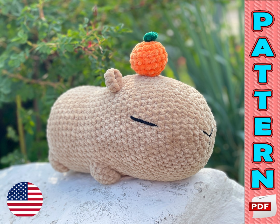 Capybara CROCHET PATTERN Amigurumi Guinea Pig Plushie - Etsy Australia
