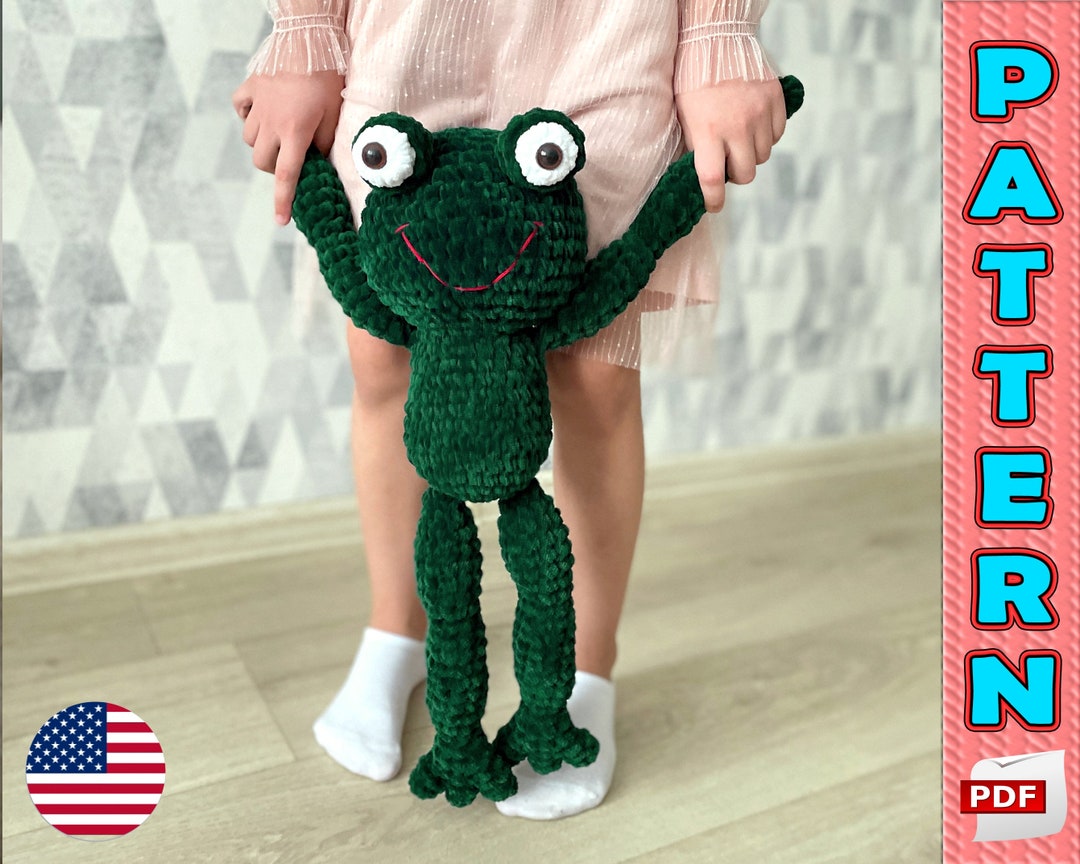 Frog CROCHET PATTERN Amigurumi Large Plushie Plush Giant - Etsy