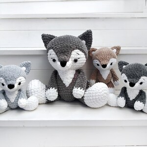 Wolf 2in1 CROCHET PATTERN, Amigurumi Giant Chunky Plushie, Large ...