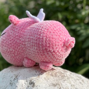 Flying Pig CROCHET PATTERN, Amigurumi Pink Capybara Plushie, Hamster ...