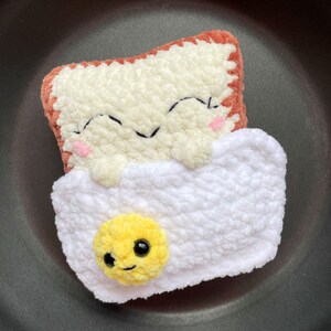 Toast With Egg Crochet PATTERN, Easy Crochet Amigurumi Breakfast, Cute ...